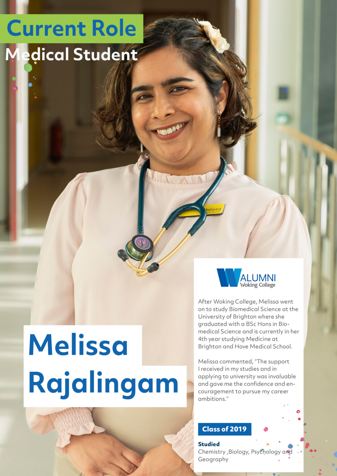 Woking College | Surrey | Our Students Go Places - Melissa Rajalingam