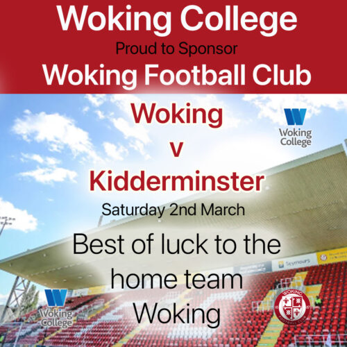 Woking College | Surrey | Woking College is proud to sponsor Woking ...
