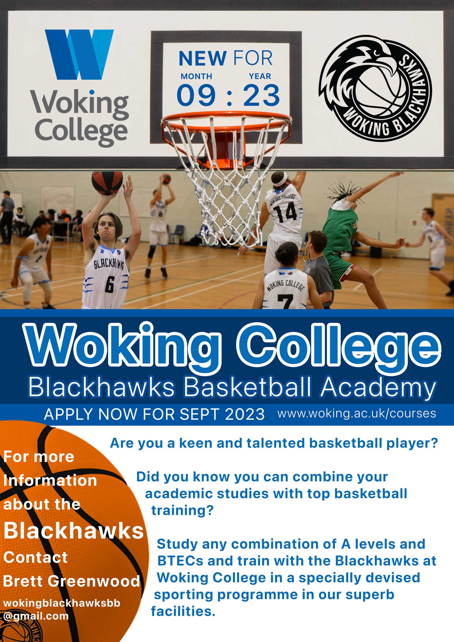 Woking College | Surrey | Woking College Blackhawks Basketball Academy
